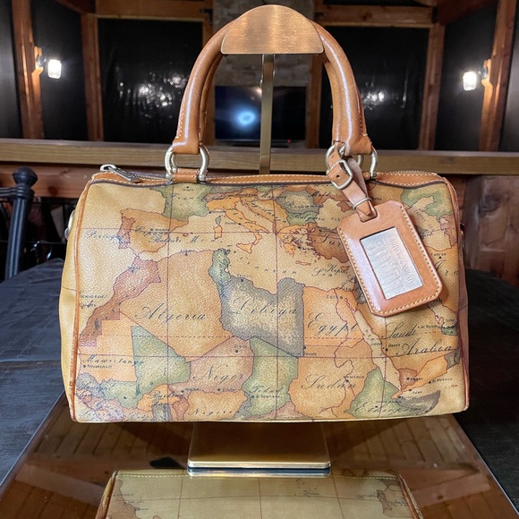 Alviero Martini | Bags | Alviero Martini Map Boston Bag | Poshmark